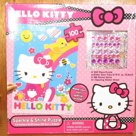 Hello Kitty | Toys | Hello Kitty Sparkle And Shine Puzzle Kit | Poshmark